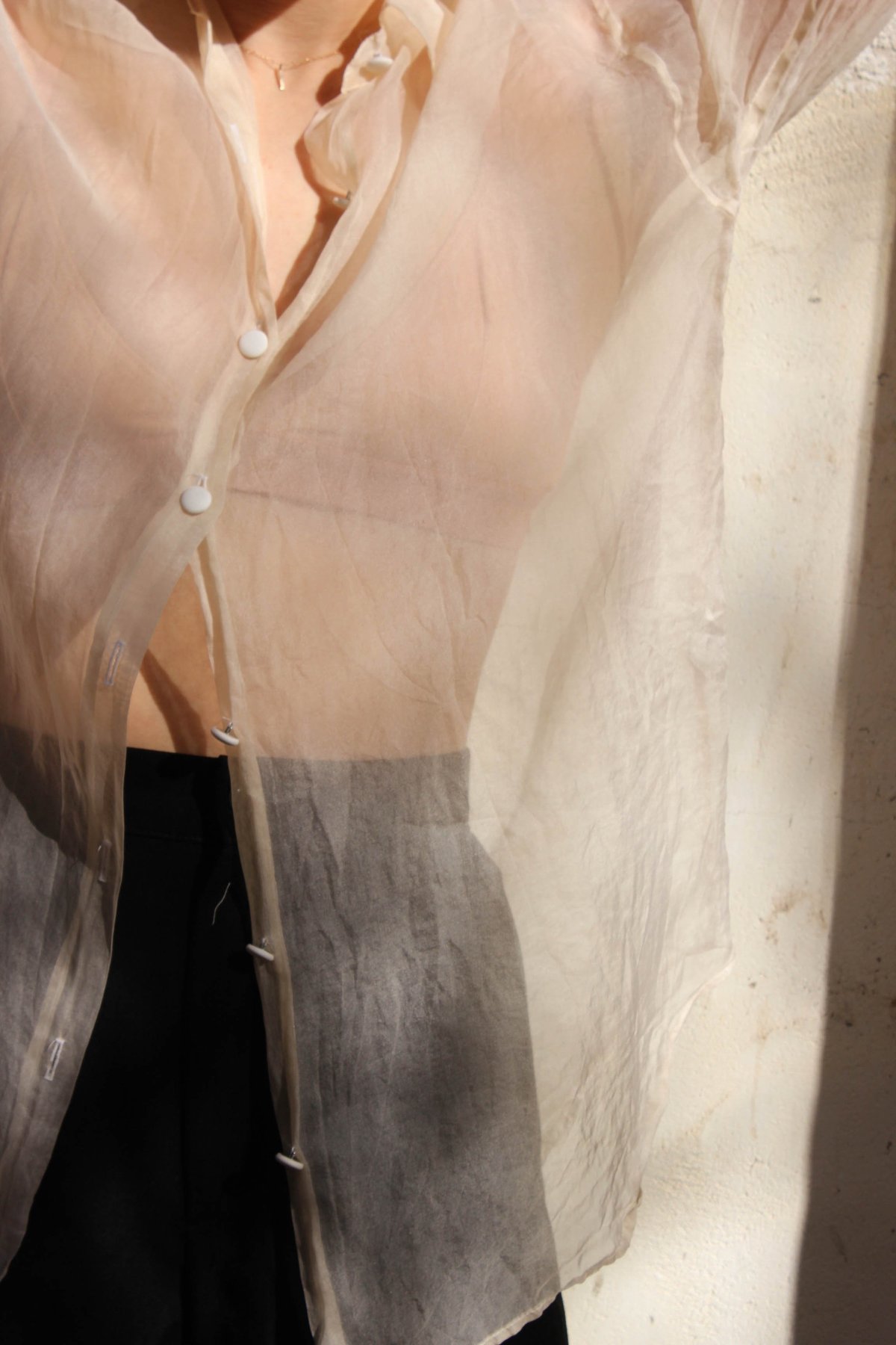 sheer silk blouse | Garmentory
