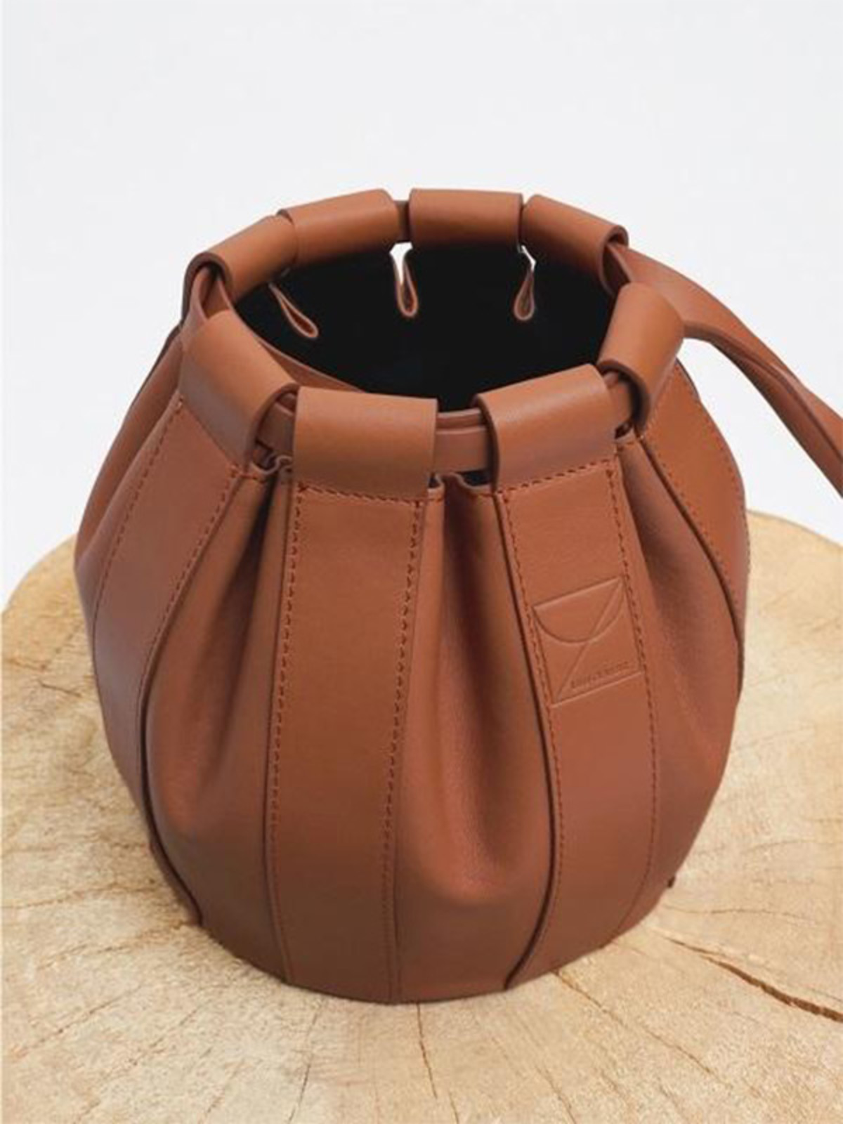 LOW CLASSIC Leather Drawstring Small Bag - Brown | Garmentory