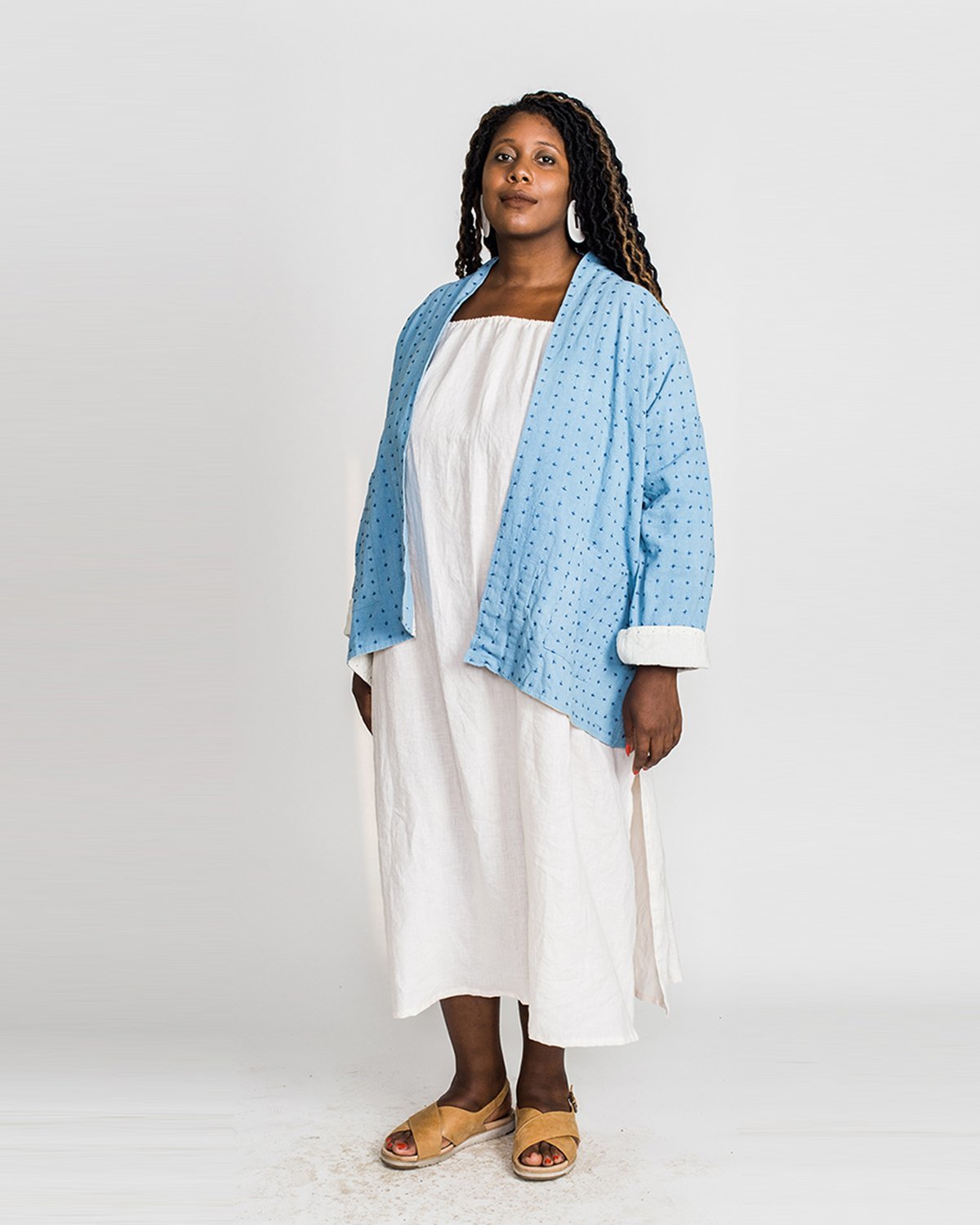 PO-EM Cozy Coat - Indigo | Garmentory