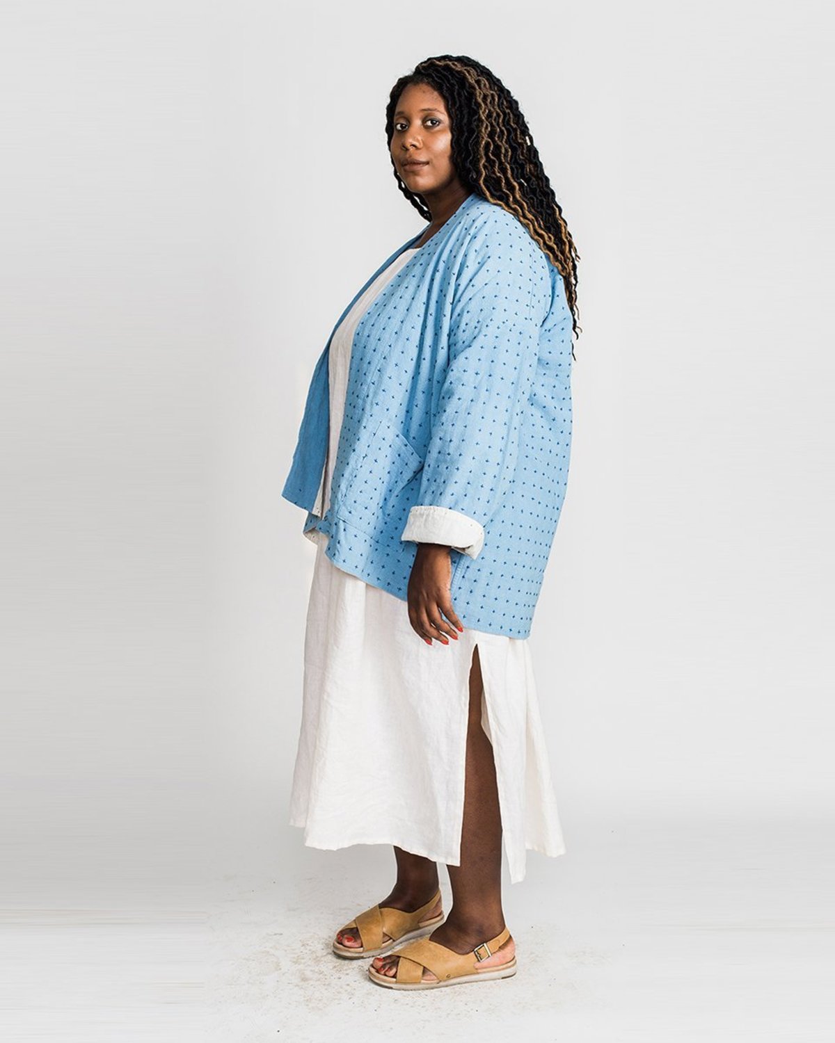 PO-EM Cozy Coat - Indigo | Garmentory