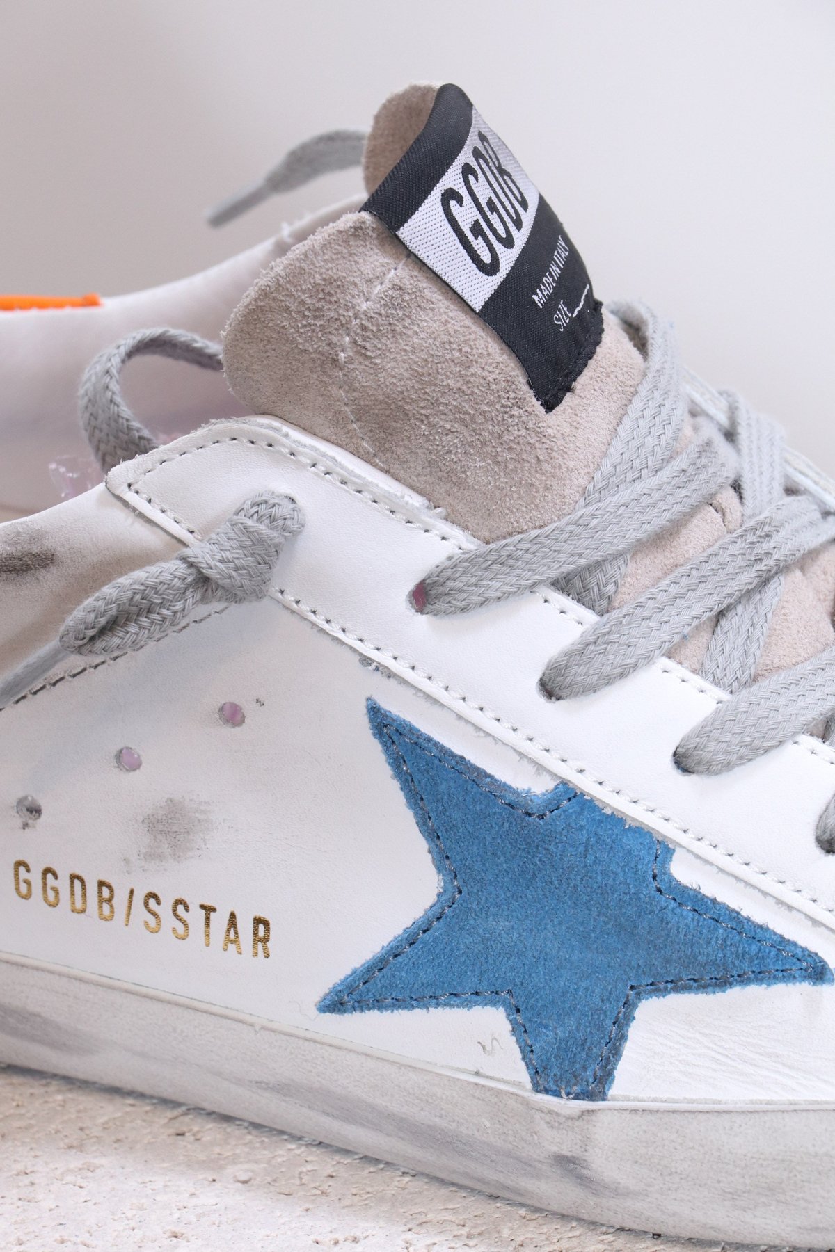 GOLDEN GOOSE DELUXE BRAND Superstar Sneaker - White/Light Blue Star ...