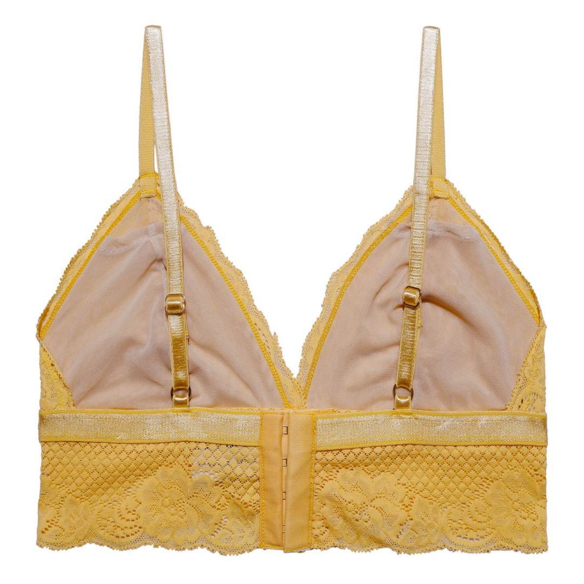 UNDERPROTECTION Liza Bralette - Yellow Egg | Garmentory