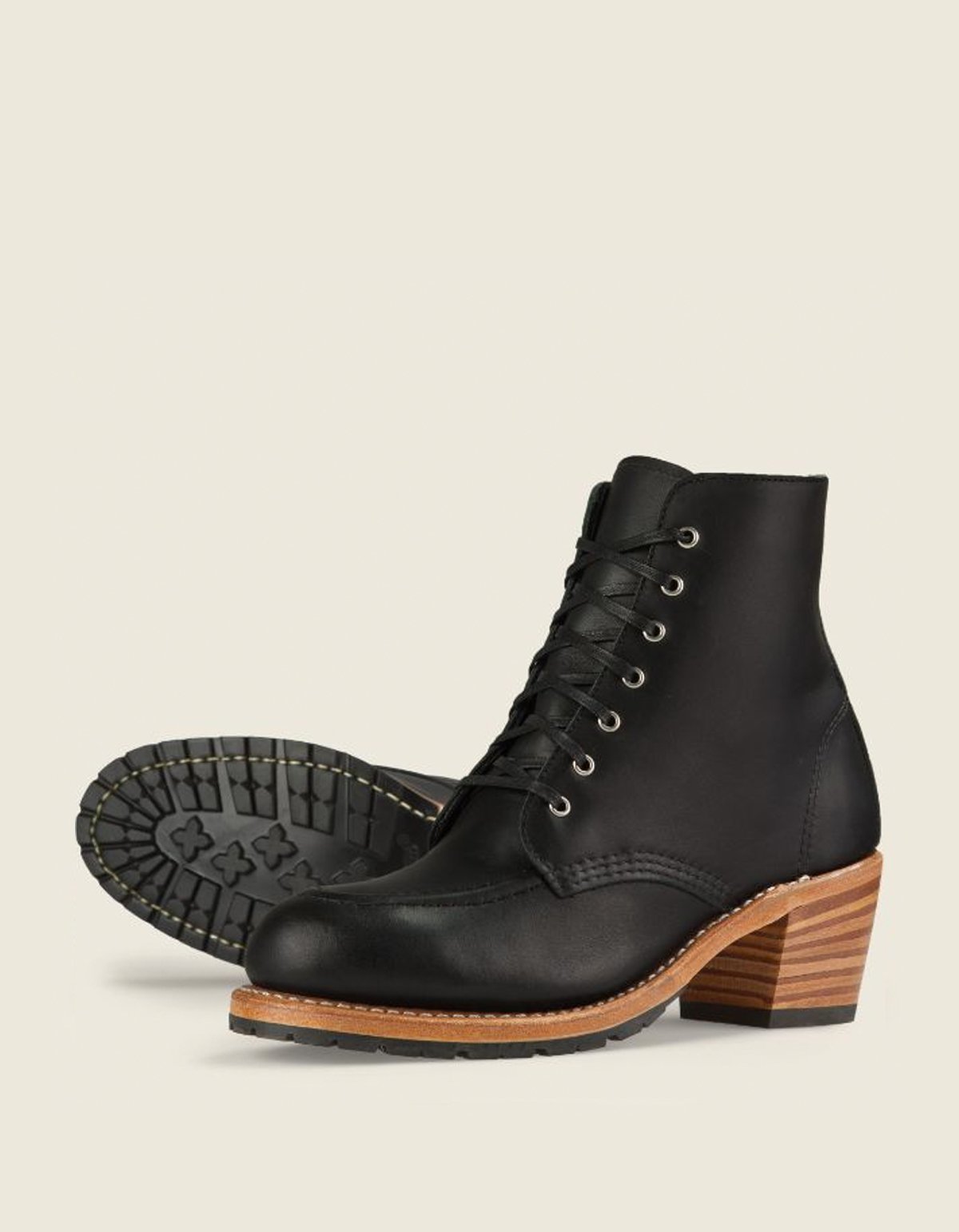 Red Wing Shoes Clara Boot in Boundary Leather - Black | Garmentory
