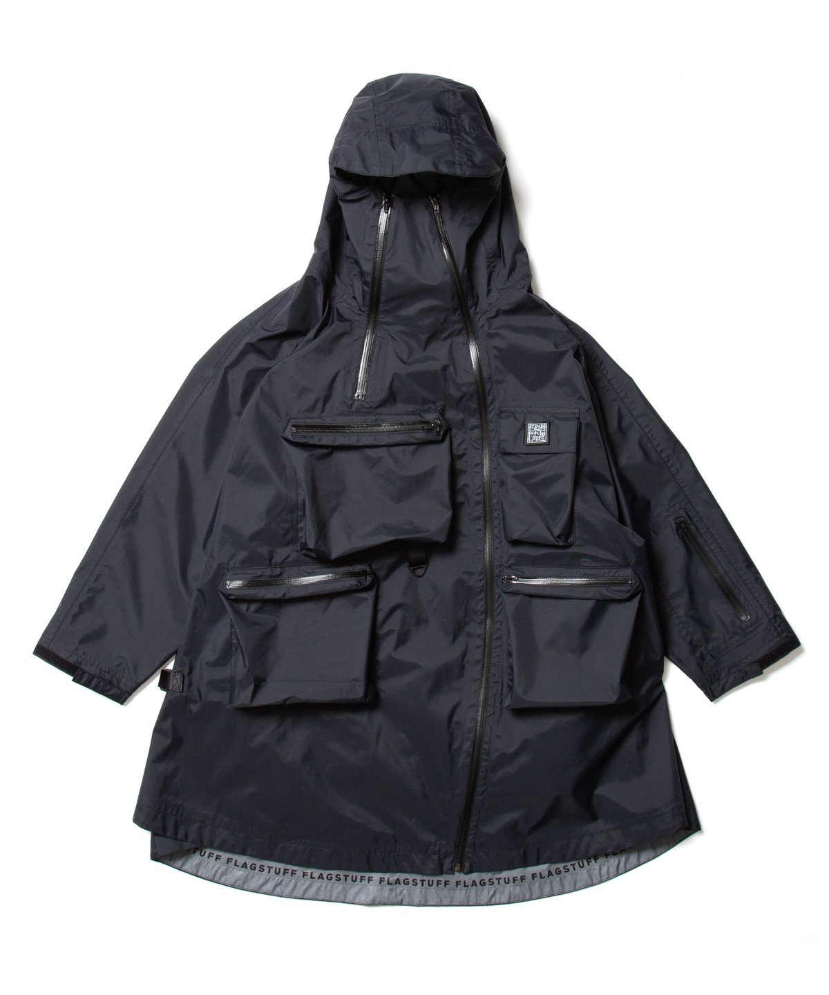 Flagstuff "3M Nylon Poncho" - Black | Garmentory