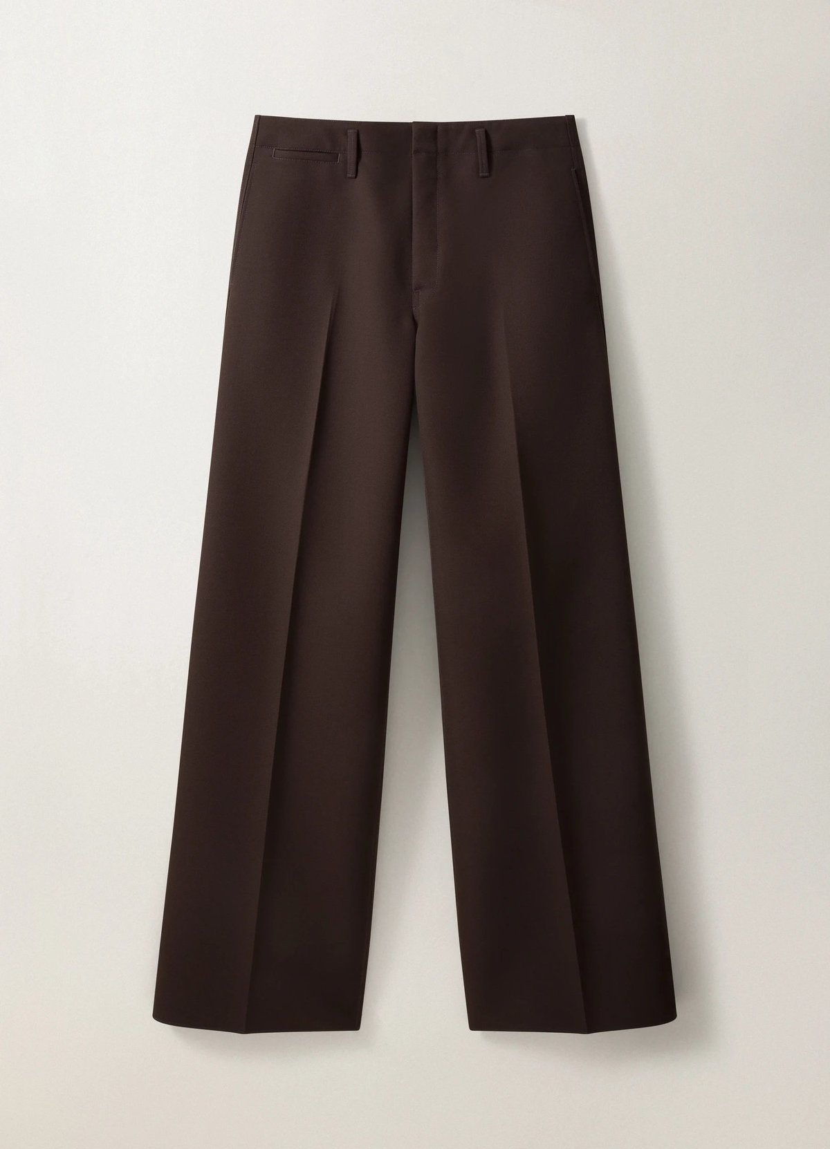 Lemaire Wide Leg Pants - Dark Brown | Garmentory