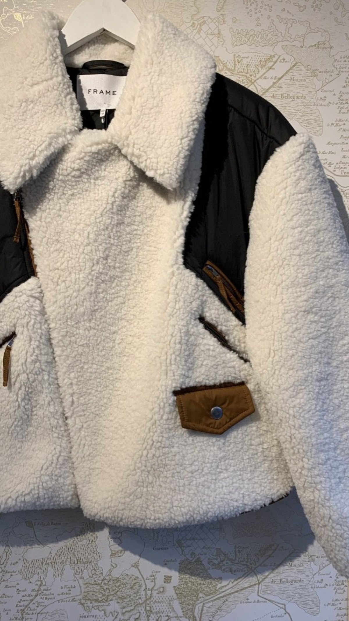 FRAME Denim Fleece Mix Jacket | Garmentory