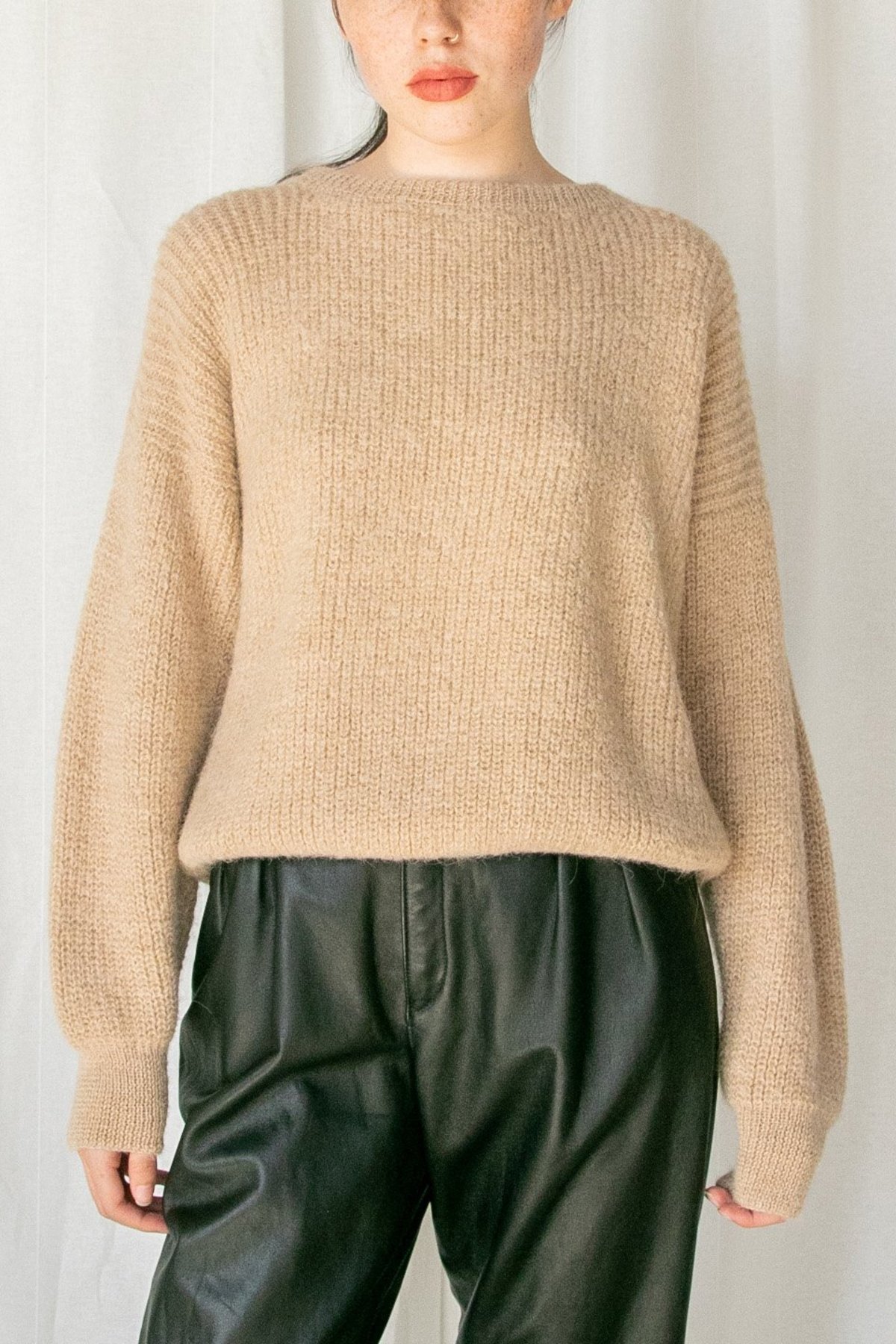 Vintage Alpaca Wool Sweater - Camel | Garmentory