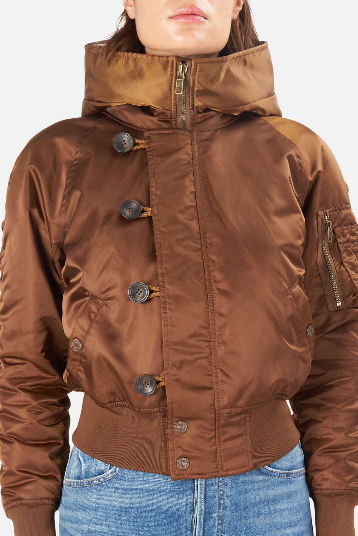 Women's MOTHER The Puffer Hoodie Jacket - Warm Feelings | Garmentory