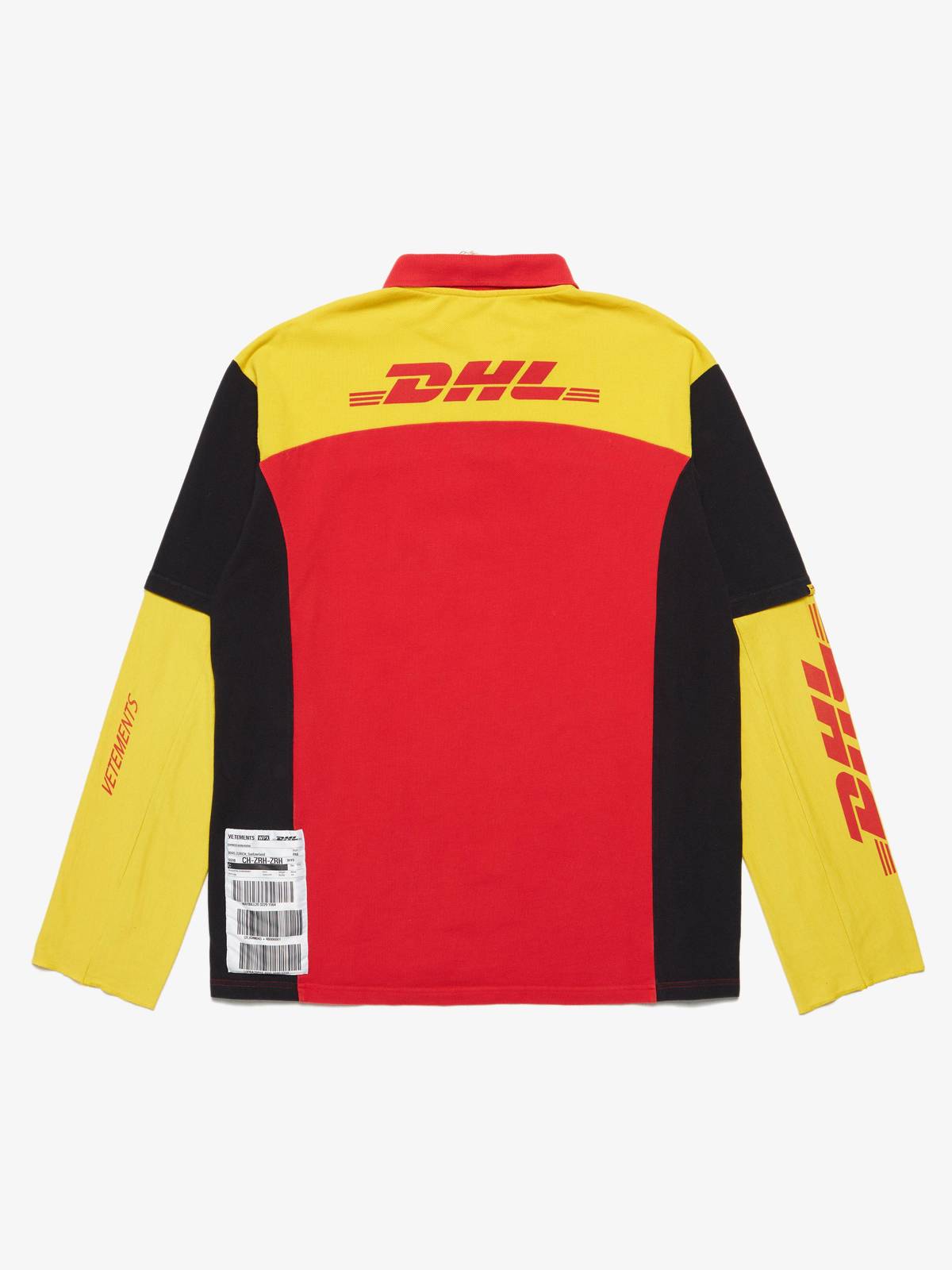 [Pre-Loved] Vetements Colorblock DHL Uniform Polo | Garmentory