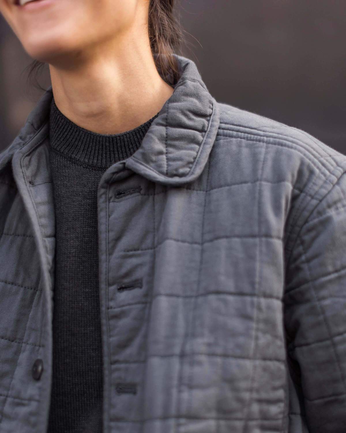 Quilted Kite Jacket Ink- Navy Blue | Garmentory