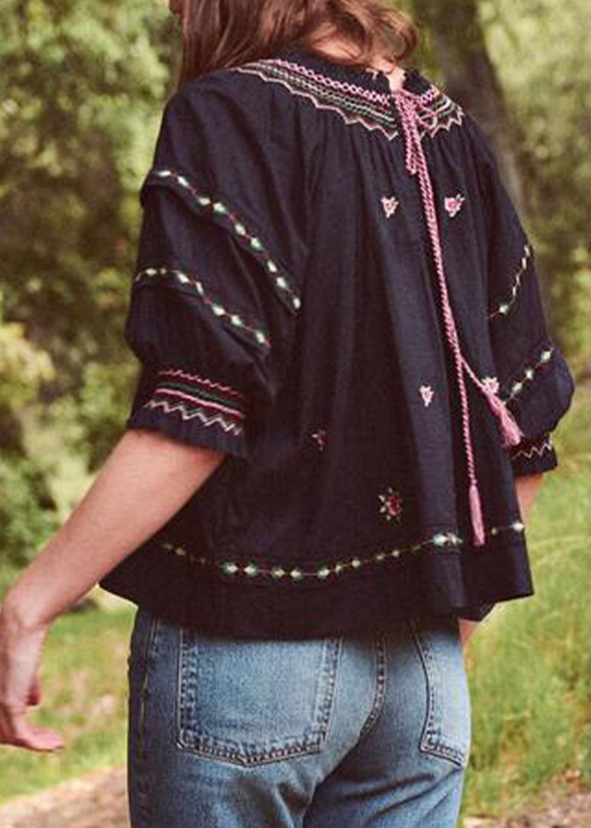 The Great. The Folklore Top - Navy | Garmentory