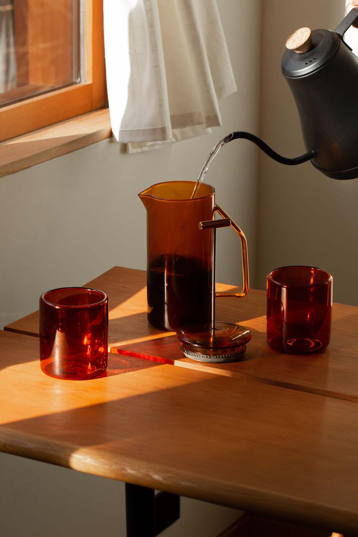 Yield Glass French Press - Amber | Garmentory