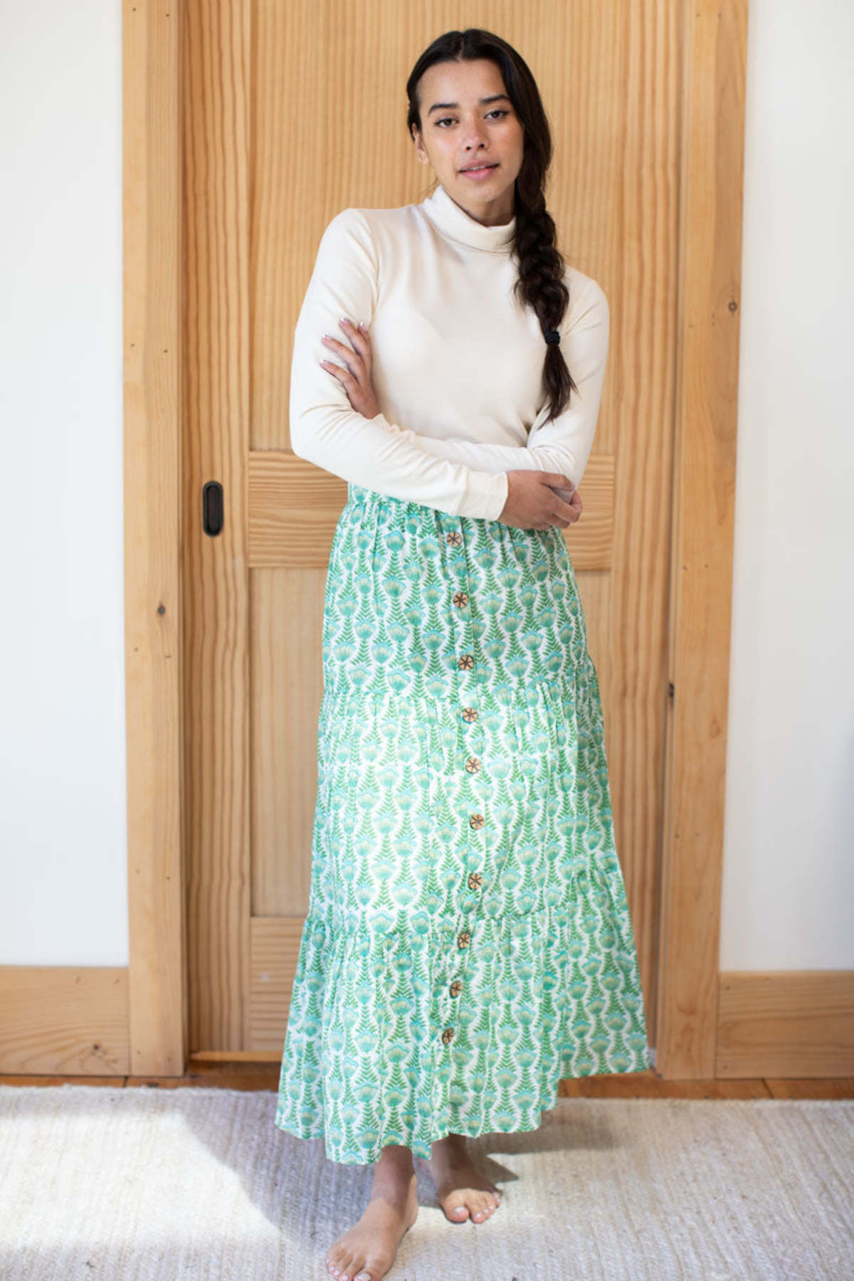 Emerson Fry Lake Skirt - Frida Evening Garden Organic | Garmentory