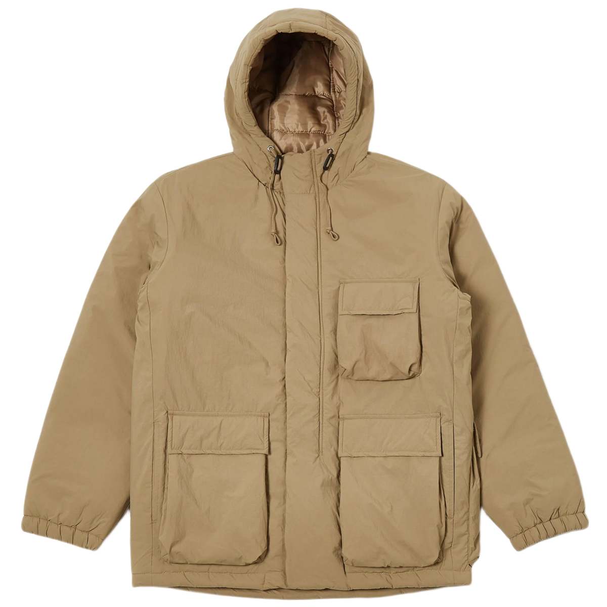 UNIVERSAL WORKS Recycled Nylon Padded Stayout Jacket - Sand | Garmentory