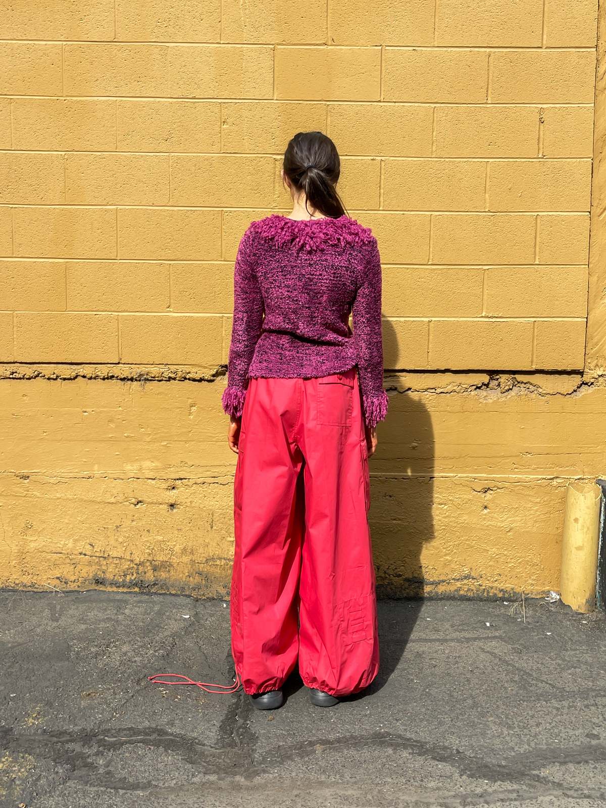 Wide Leg Parachute Pants - Poppy | Garmentory