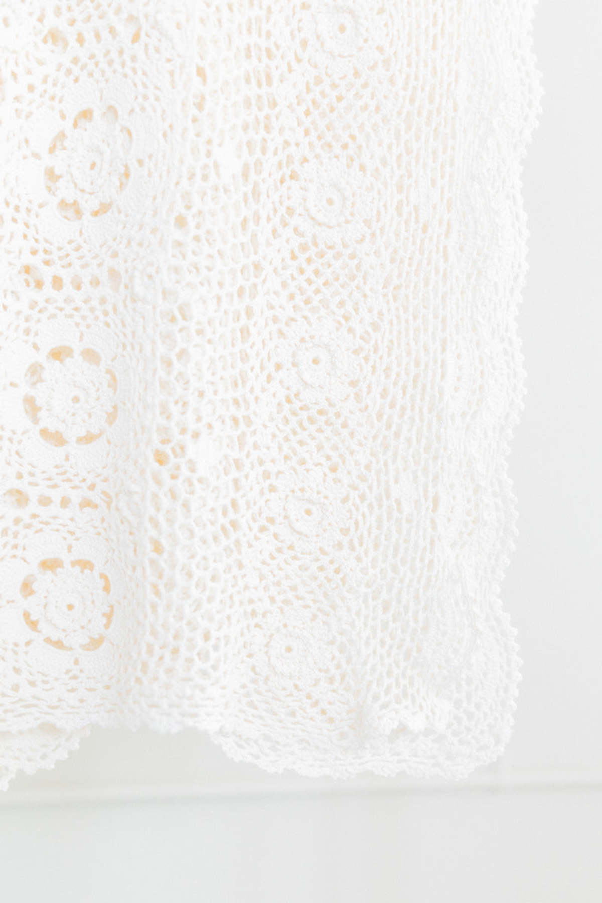 VINTAGE CROCHET COVERLET - White | Garmentory