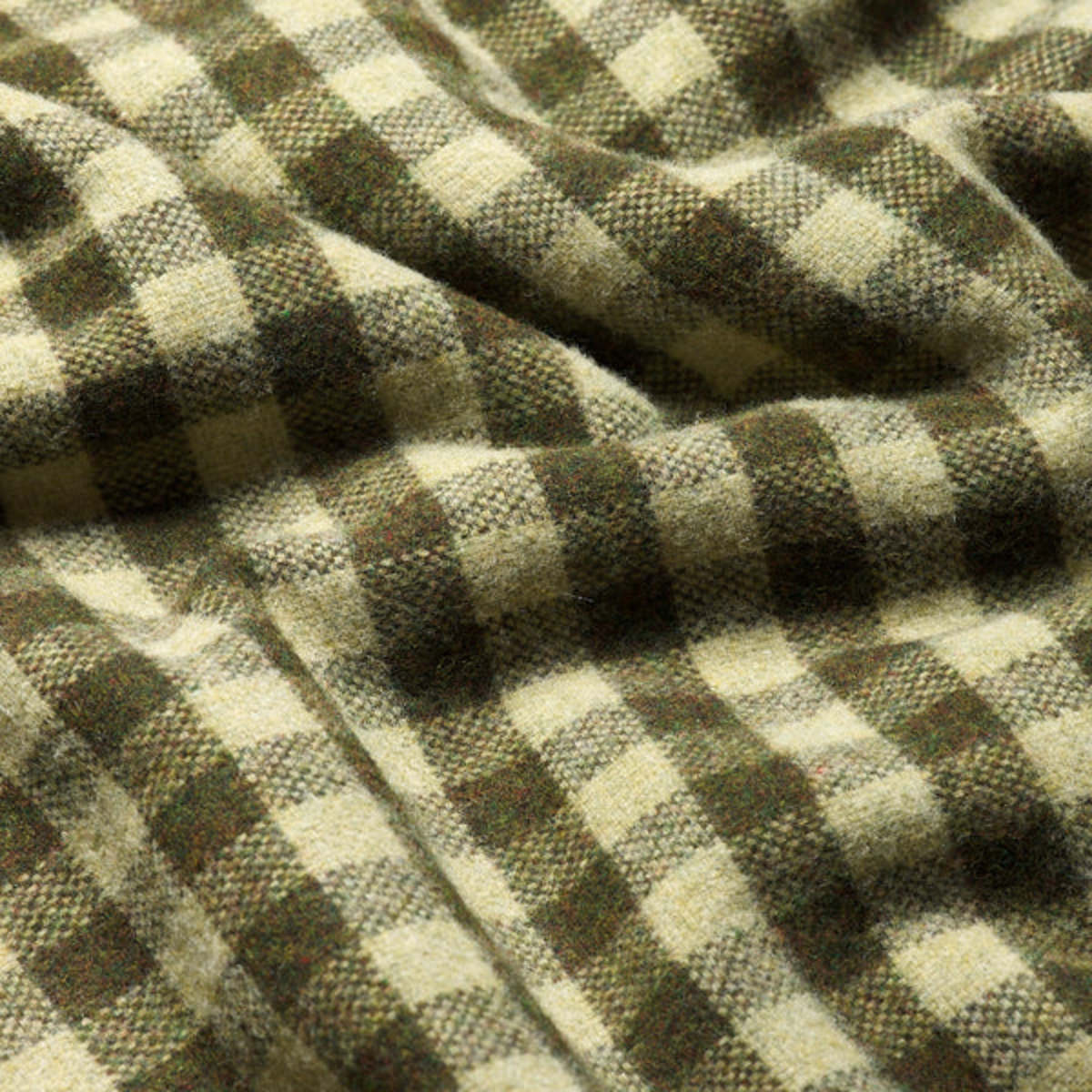 Piglet Wool Blanket - Botanical Green Gingham | Garmentory